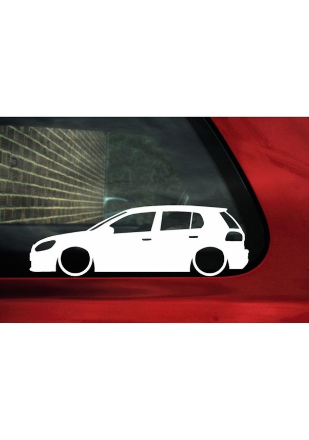 Volkswagen Golf Mk6 Basık Kasa Sticker Kelebek Cam Yapıştırması ...