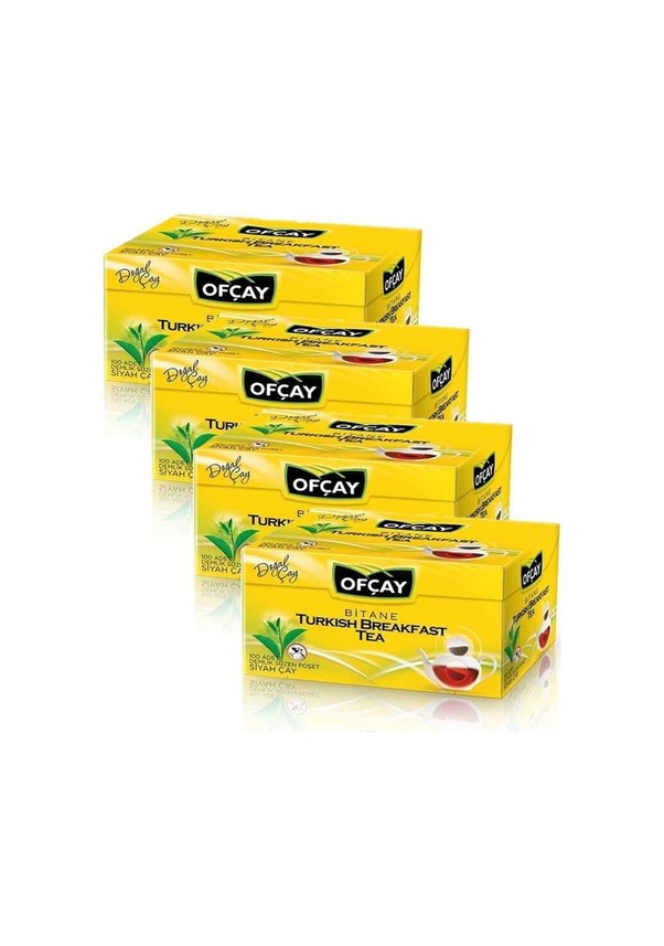 Ofçay Bitane Turkish Breakfast Tea Demlik Poşet Çay 4 x 100'lü ...