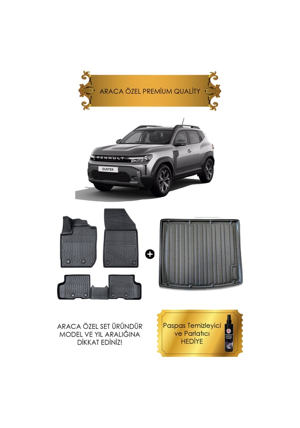 Renault Duster 4x2 Ecog & E-tech Full Hybrid 2024- 2025 4d Paspas Ve ...