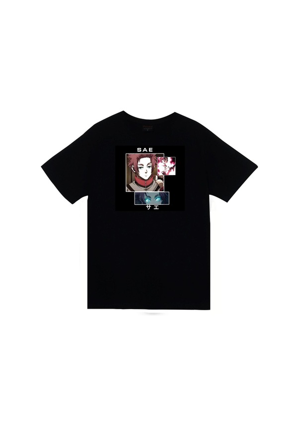 Blue Lock, Itoshi Sae Anime Baskılı Unisex %100 Pamuk Siyah T-shirt ...