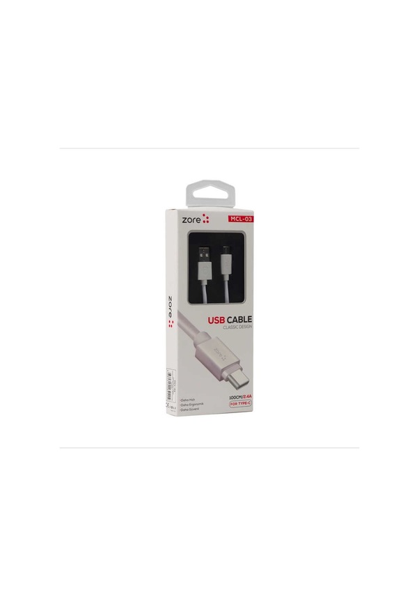 Zore Mcl-03 Type-C Usb Kablo-Beyaz Fiyatları ve Özellikleri