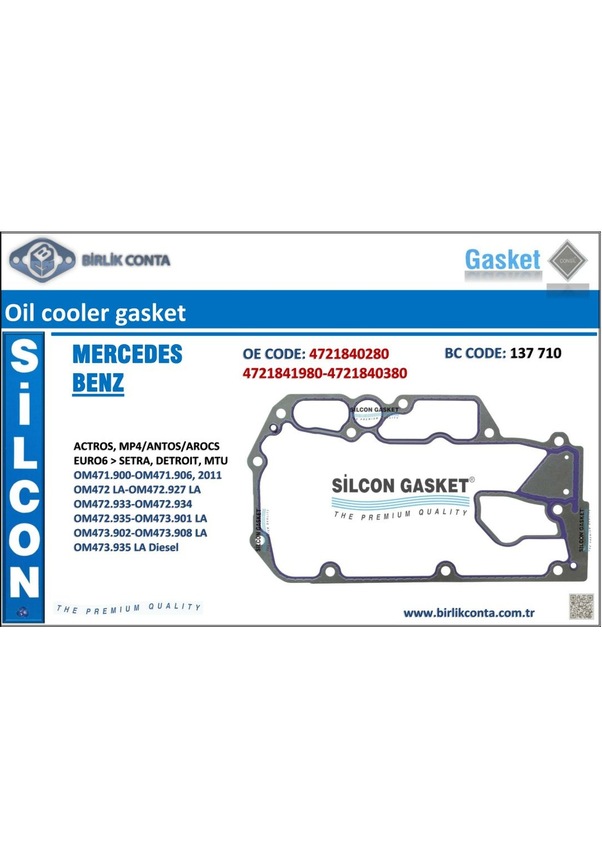 Mercedes Benz Actros Mp4 Arocs Euro6 Yağ Soğutucu Conta Fiyatları ve ...