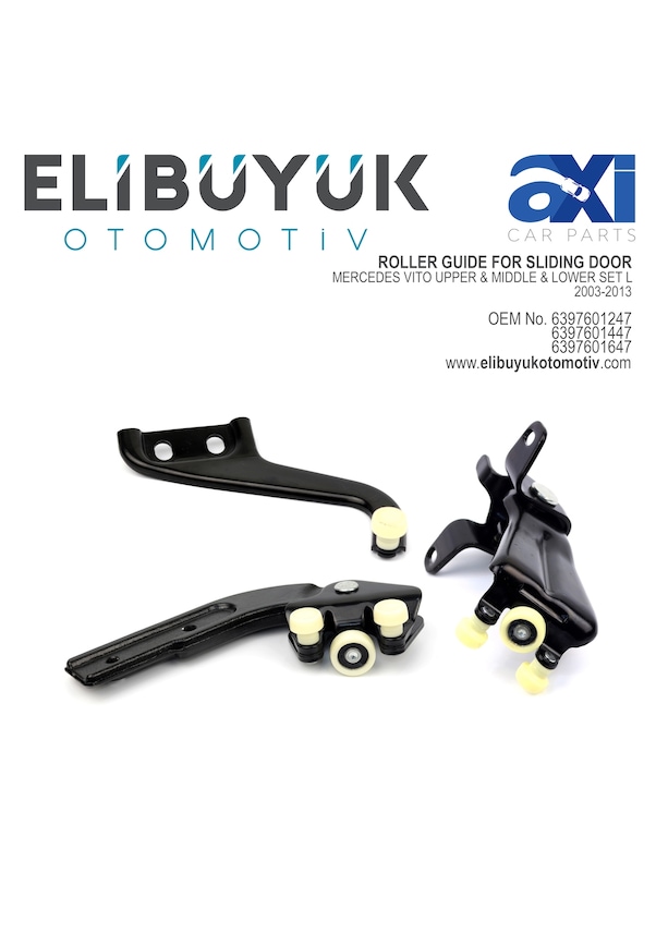 Mercedes Vito Viano Sürgülü Kapi Makarasi Sol Üst.Ort.Alt Set 281202924 ...