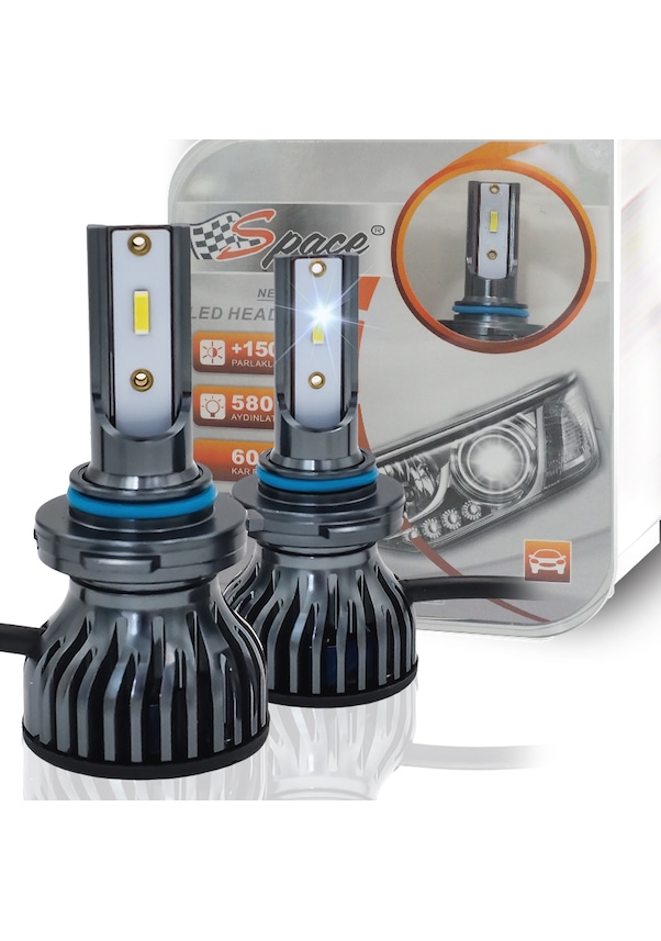 Led Xenon Led Far ampulü 6000Kelvin 11600 Lümen 12V H9006 Fiyatları ve ...