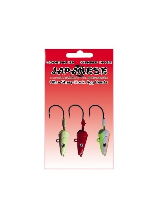JAPANESE JİG-HEADS-3LÜ,SET 16 GR Fiyatları ve Özellikleri