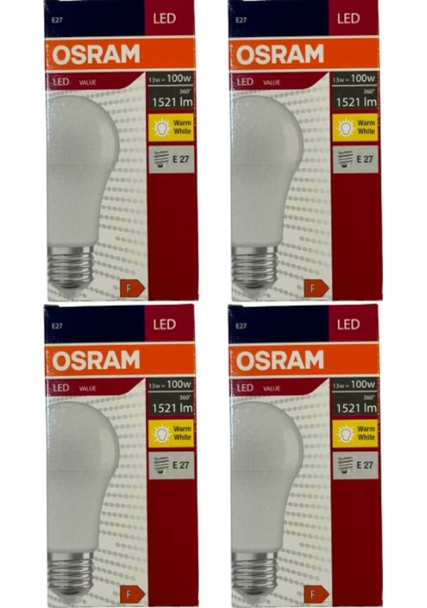 Osram 13w 100w 2700k Sarı Işık E27 Duylu Led Ampul 4 Adet Fiyatları ve Özellikleri