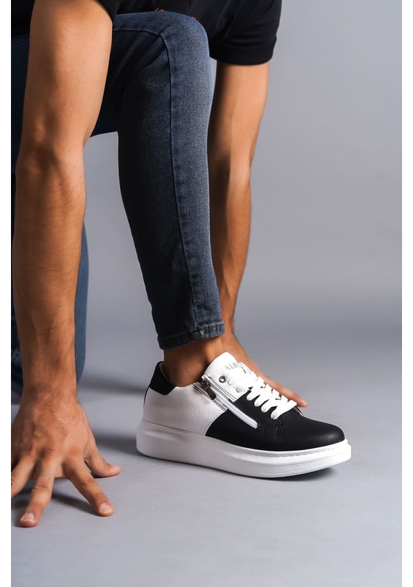 Mk155 Warrior Bağcıklı Ve Fermuarlı Cilt Erkek Günlük Sneaker Ayakkabı ...