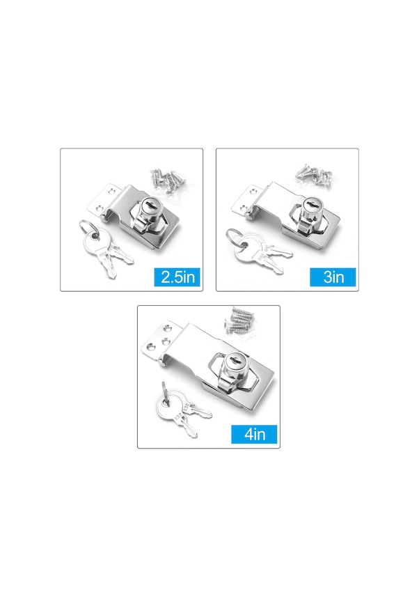 Hallow E11089-3 Kapı Kilidi Mandalı Dolap Kilitleri Ile Tuşları Hasp Fiyatları ve Özellikleri