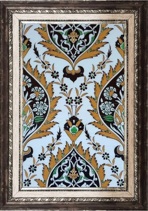 Armada Çini 25X40 Cm Sp 417 Sarı Göbekli Kütahya Iznik Çini Pano ...