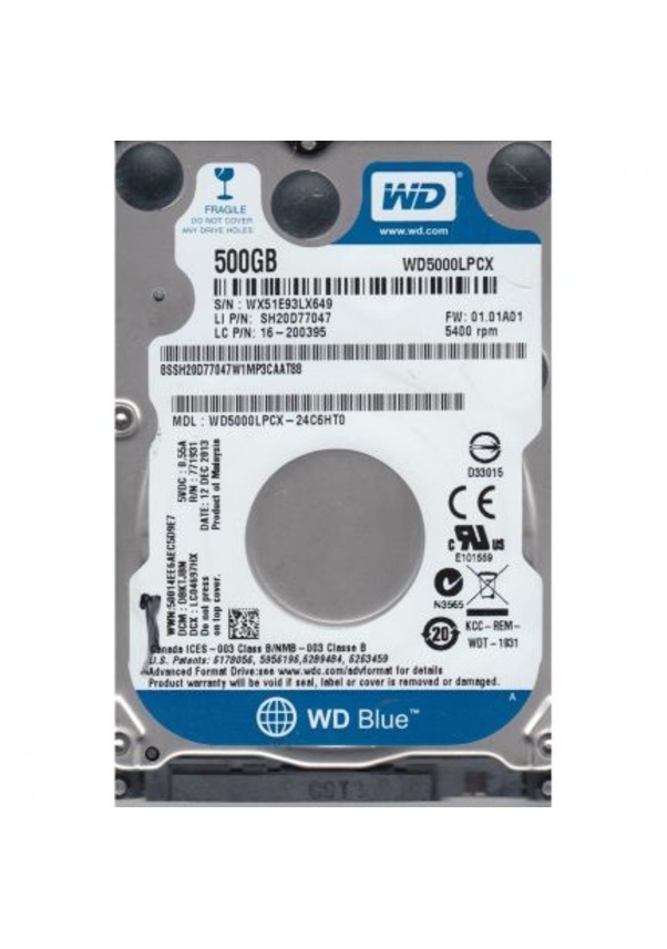 WD Blue WD5000LPCX 500 GB 5400 Rpm 16 MB Sabit Disk Fiyatları ve ...
