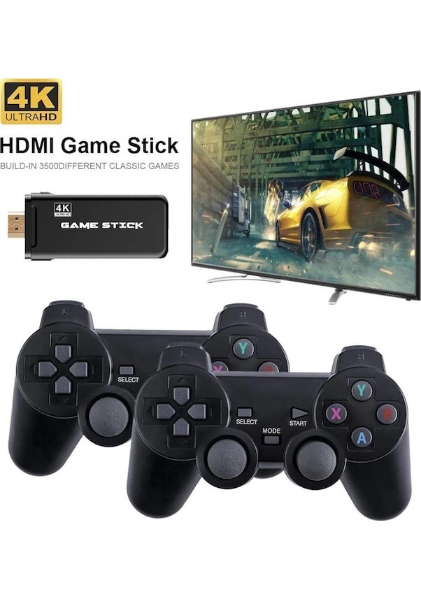Bosphorusboutique Atari 4k Game Stick 3500, 2 Kollu Oyun Konsolu 128g ...