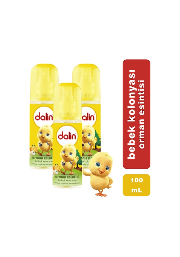 Dalin Bebek Kolonyası Sprey Orman Esintisi 100 ML 3 Adet Fiyatları ve Özellikleri