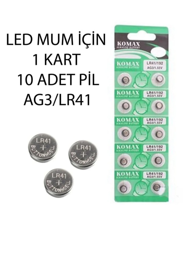 Led Mum Uyumlu Lr41 Pil Modeli Ag3 Saat Hafıza Yazıcı Düğme Pil ...