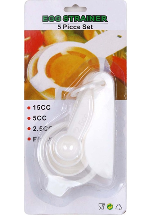 Şık Beyaz Ölçüm Kaşları Seti 5 Kuru Ve Sıvı Malzemeler İçin Dayanıklı ...