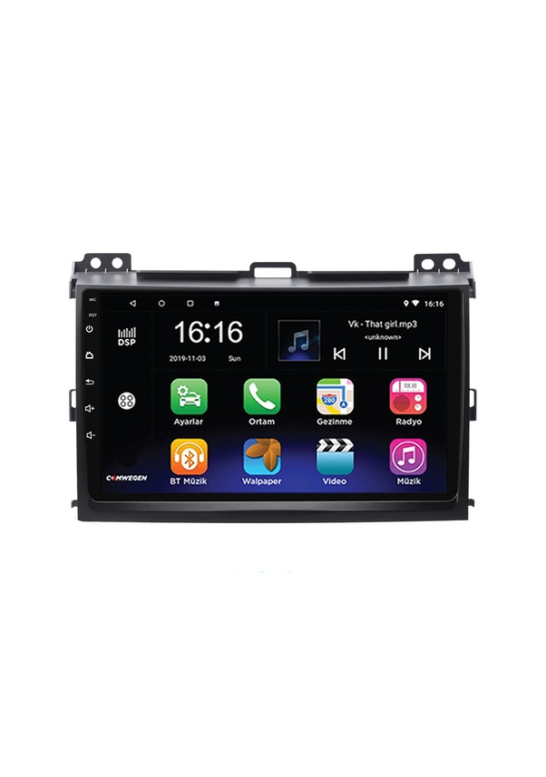 TOYOTA LAND CRUİSER 03-08 Android 8Gb Ram+128Gb Rom Carplay Multi ...