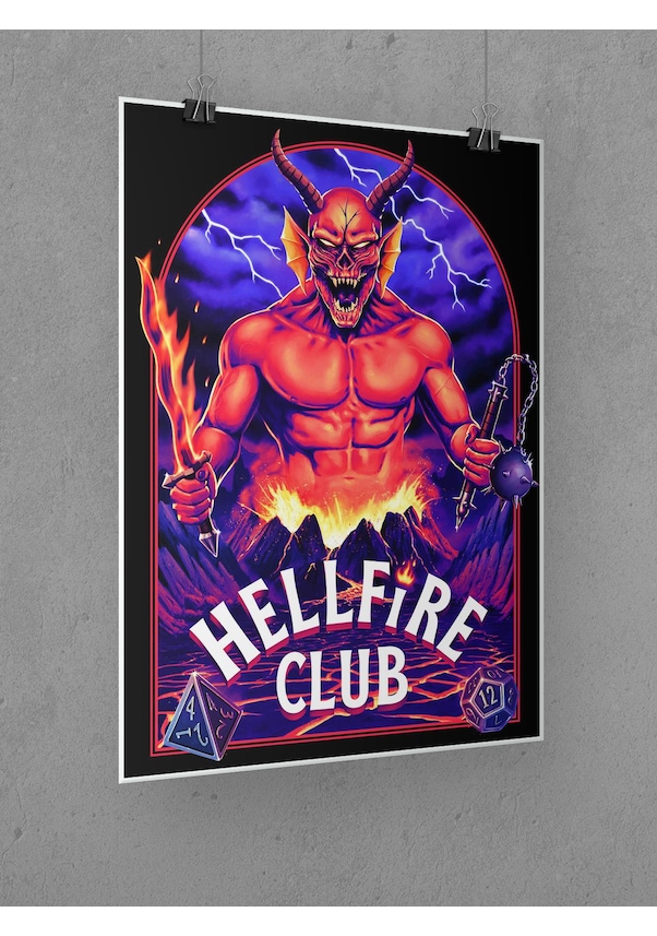 Stranger Things Hellfire Club Poster 45x60cm Dizi Afişi - Kalın Poster ...