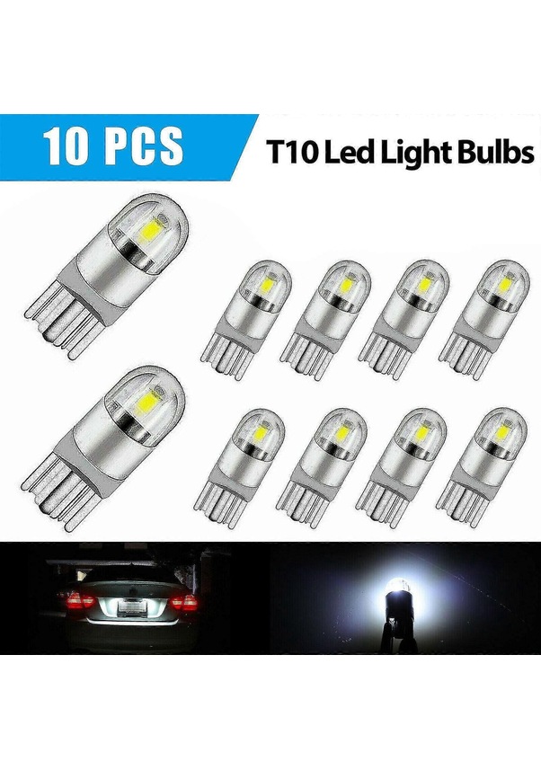 10 Adet 6000k Canbus T10 168 194 W5w Dome Lisanslı Yan İşaretleyici Led ...