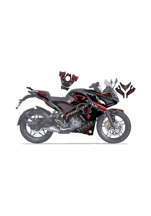 Bajaj Rs200 Venom V2 Sticker Etiket Parçalı Kaplama Modeli Fiyatları ve ...