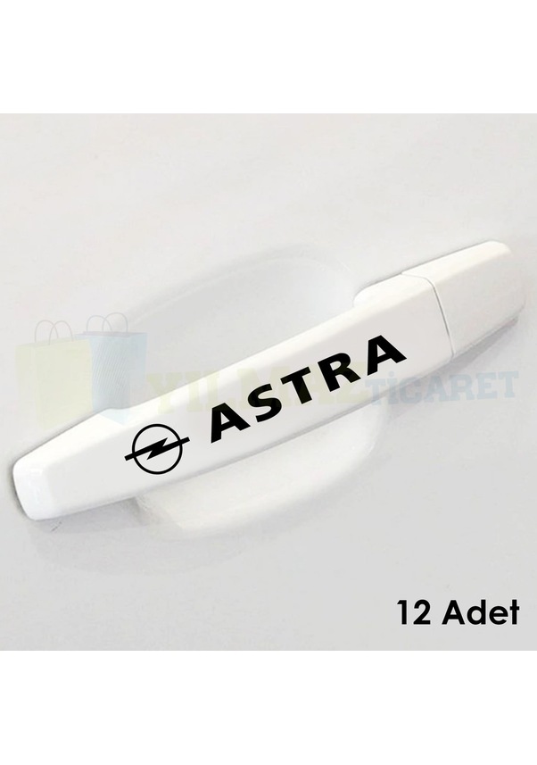 Opel Astra Jant Kapı Kolu Oto Sticker Yapıştırma Etiket 12 Adet 10 Cm 1 ...