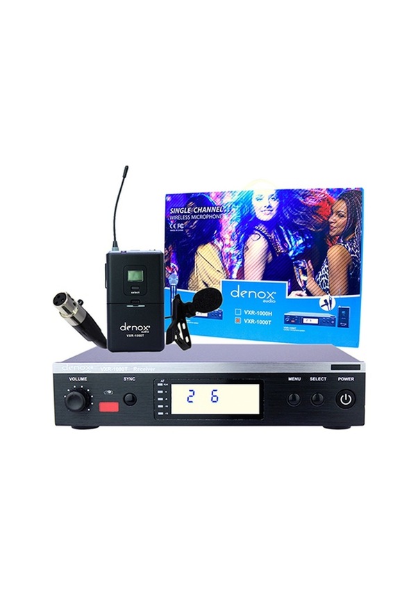 Denox Vxr-1000t Uhf 1 Yaka Kablosuz Mikrofon Siyah Fiyatları ve Özellikleri