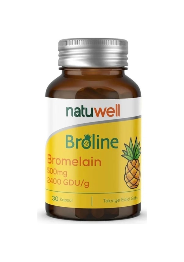 Natuwell Broline Bromelain İçeren Takviye Edici Gıda 30 Kapsül ...