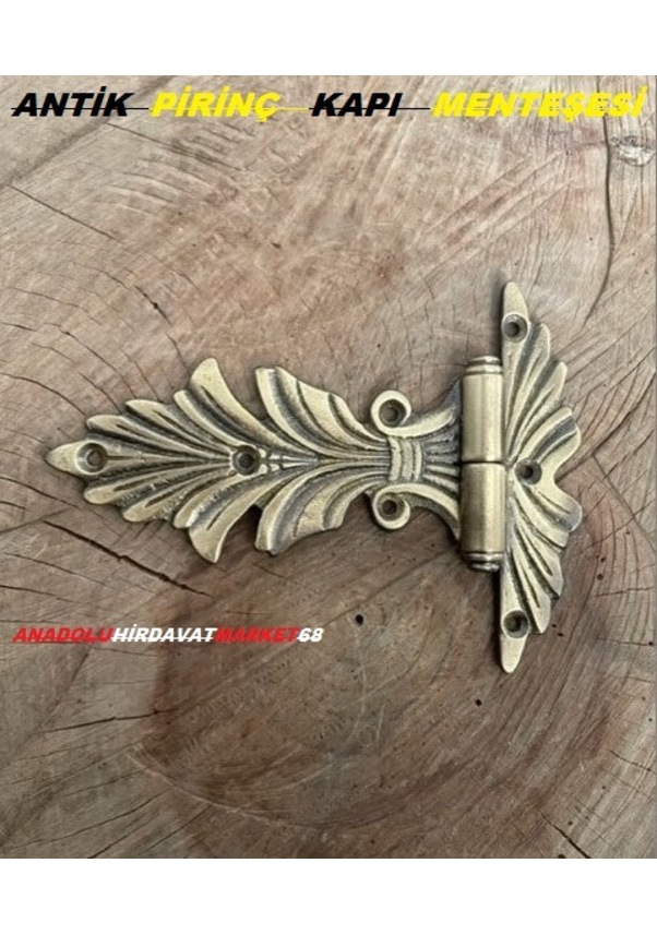 Antik Kapi Menteşesi Pirinç Sari Ahşap Kapi Menteşesi 12Cm Sağ ...