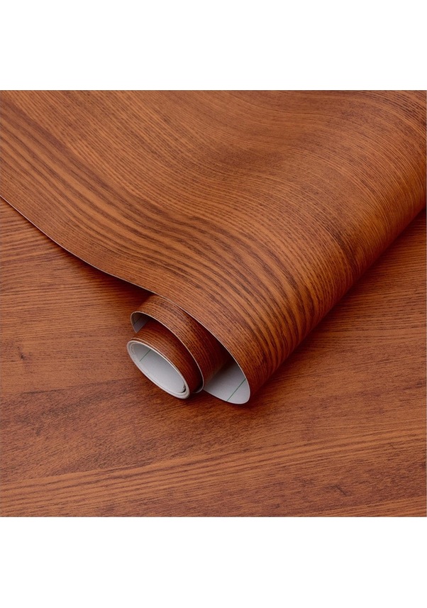 Ss Su Geçirmez Ahşap Desenli Duvar Kağıdı - Kırmızı -100 X 500 Cm ...