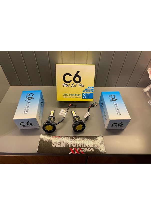 H1 Led Xenon Mini Led Xenon 12800 Lümen Beyaz Renk 6000 Kelvin ...