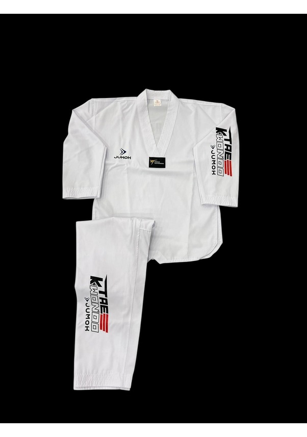 Jumok Taekwondo/tekvando Acemi Elbise Kıyafeti Dobok Beyaz Yaka Ç Beyaz ...