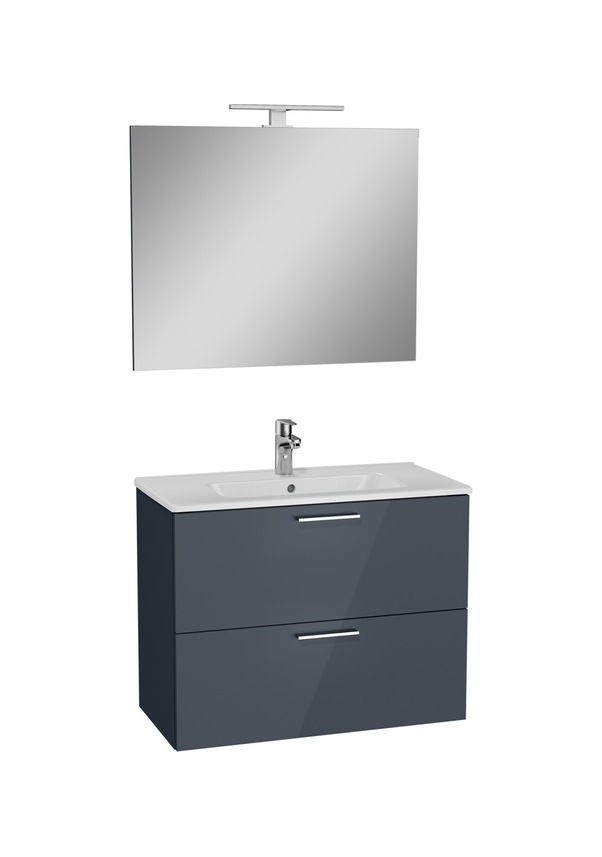 Vitra Vitra Mia 80 Cm Antrasit Çekmeceli Banyo Dolabı Takımı 75100 ...