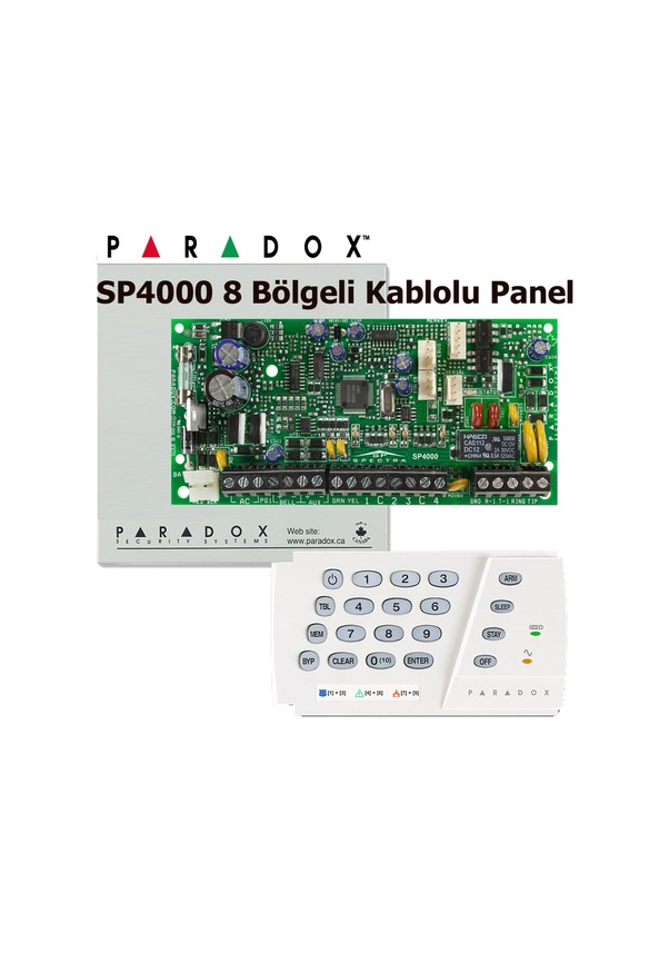 Paradox Sp4000 8 Zone Kontrol Paneli Fiyatları ve Özellikleri