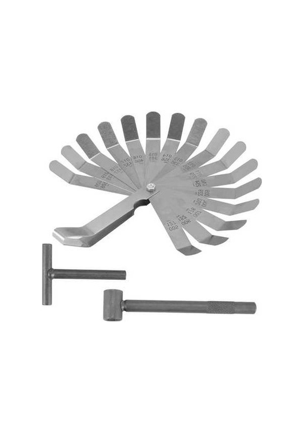 Cordial 3 Adet Motor Supap Ayar Anahtarı + Feeler Ölçer 0.005-0.020 Inç ...