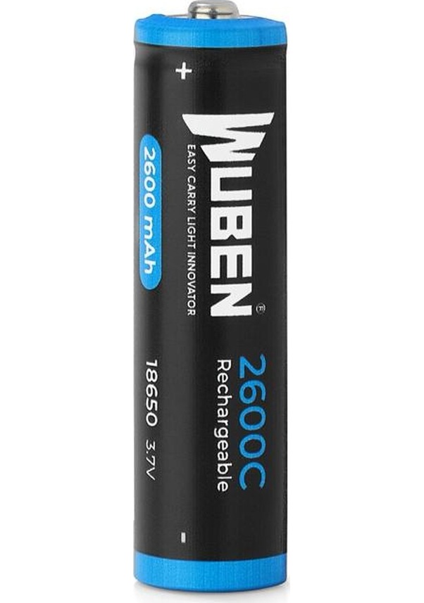 Wuben 18650 Lityum İon Pil Şarjlı 3.7 V 2600 Mah.el Feneri Pili ...