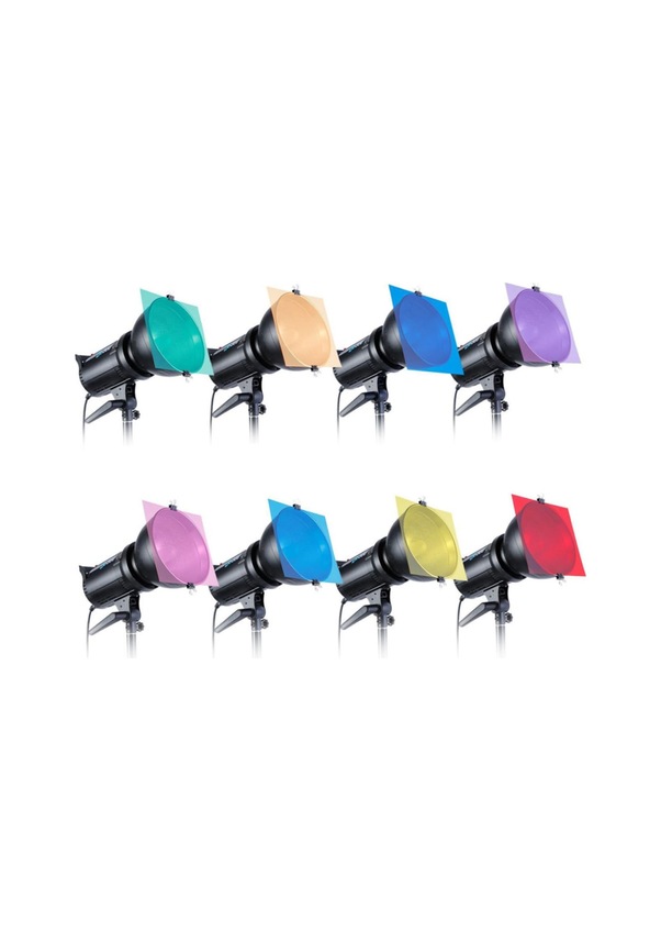 Flash Işık Filtreleri 8pcs 12 İnç Renk Filtreleri Filtre Jels Optik ...