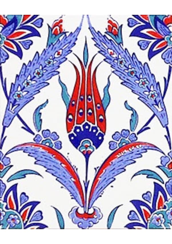 Armada Çini 20X25 CM Ac 1002 Kütahya Çinisi Lale Desenli Çini Kar ...