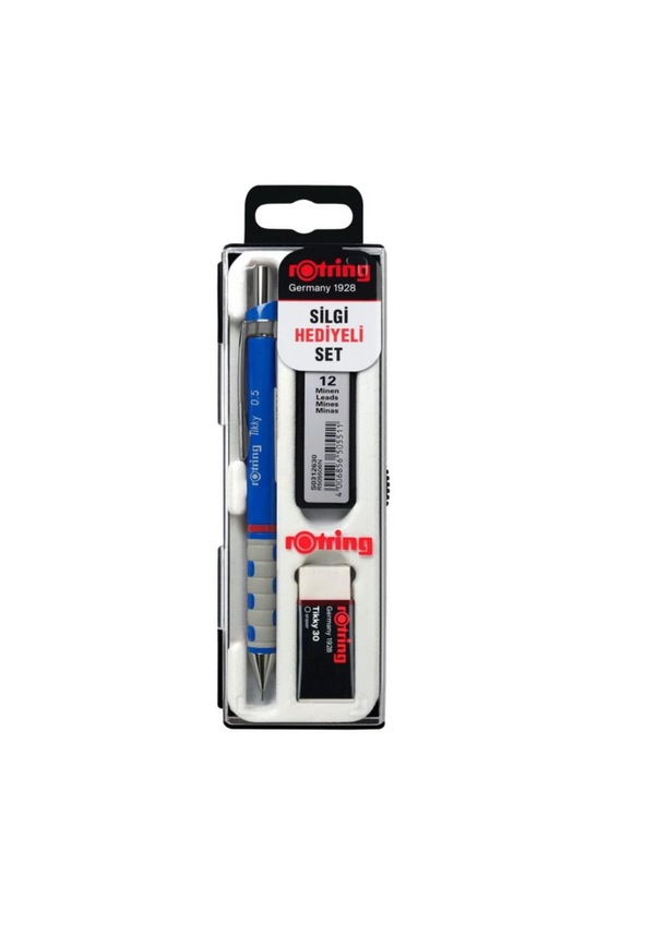 Rotring Tikky Versatil Kalem 0.5 MM Koyu Mavi Seti + Silgi + Uç ...