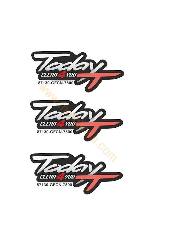Honda Today Sticker Set - 3 Parça Etiket Fiyatları ve Özellikleri