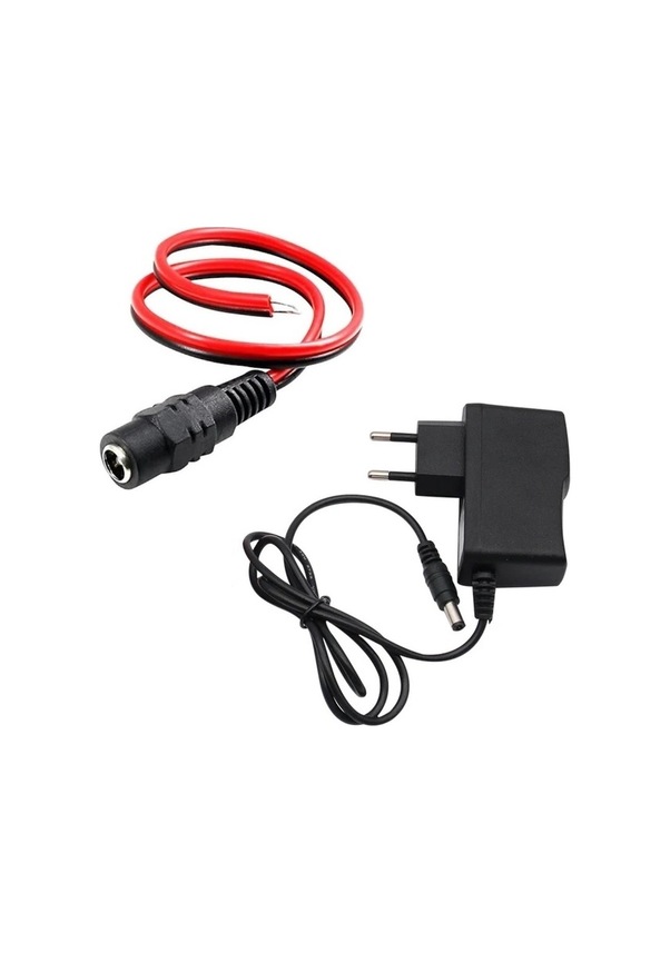 12v 1a Modem Ve Arduino Uyumlu Priz Tipi Adaptör Ve Güç Soketi 2.1mm Dc ...