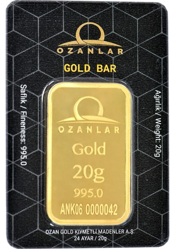 20 G Külçe Altın Fiyatları ve Özellikleri