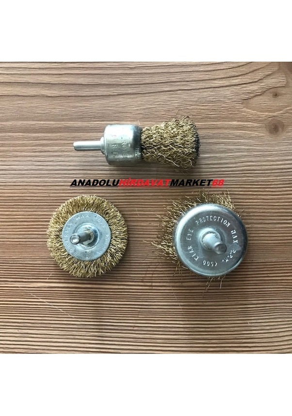 Çelik Tel Firça Seti Matkap Için Tel Firça Seti 3 Parça Fiyatları ve ...