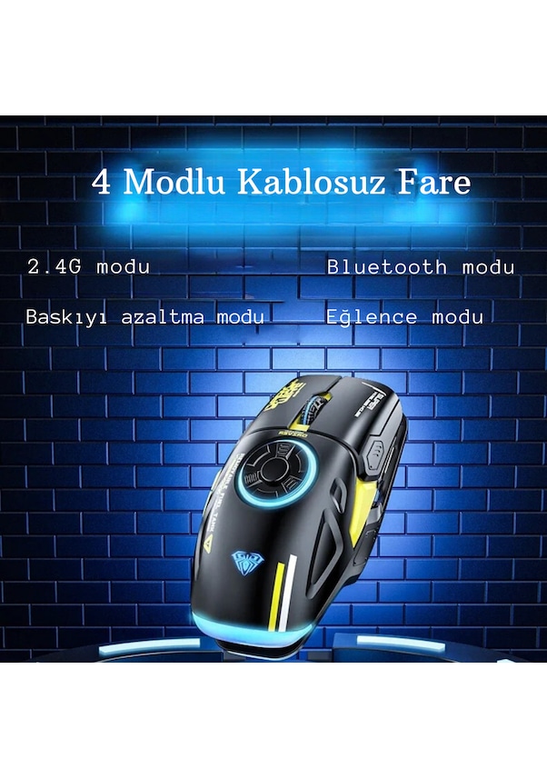 Aula H530 Kablosuz Optik Oyuncu Mouse Siyah Fiyatları ve Özellikleri