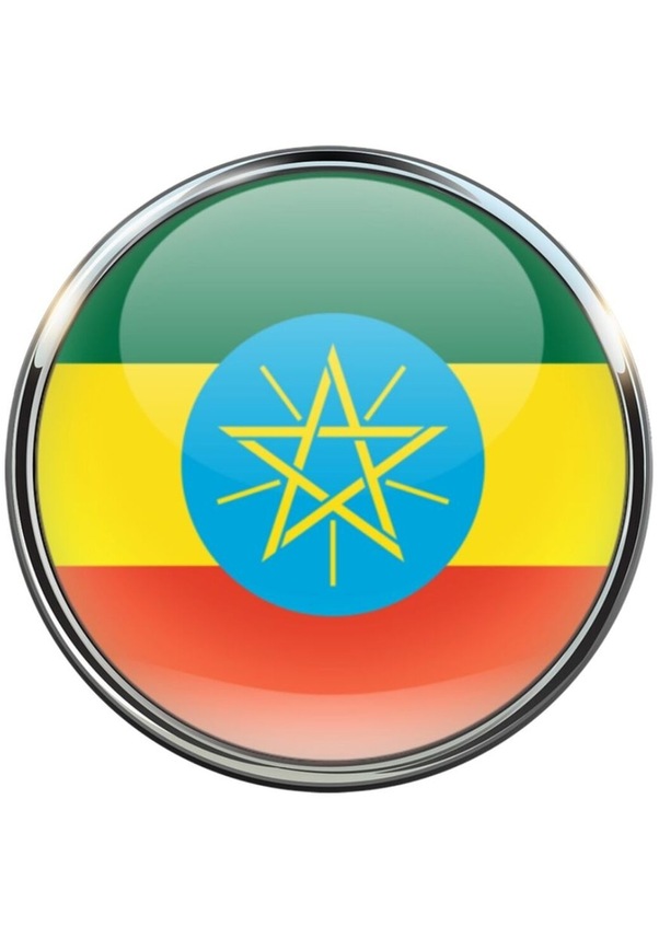 Etopya Ethiopia Ülke Bayrağı Paslanmaz Çelik Pin 3d Yuvarlak Büyüteç ...