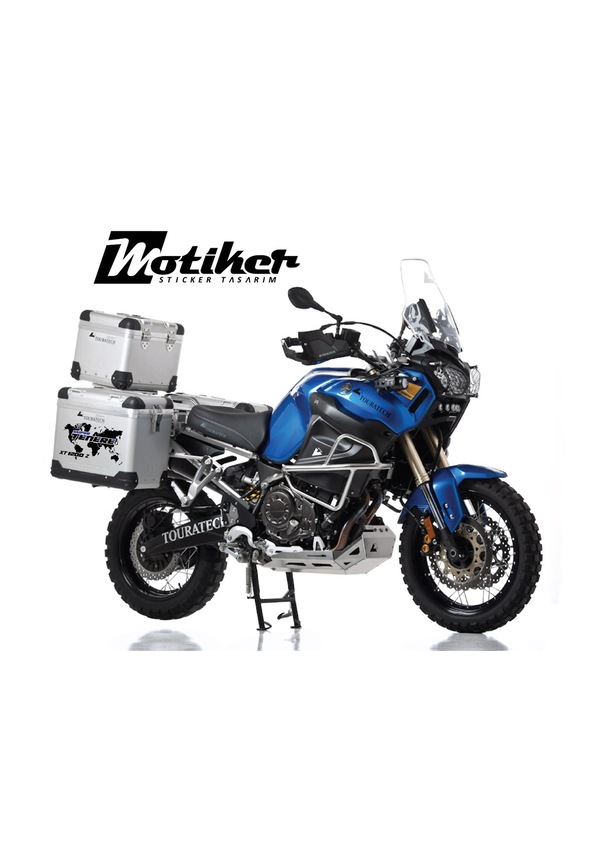 Yamaha Super Tenere Siyah Mavi Çanta Sticker Etiket Modeli Fiyatları ve ...