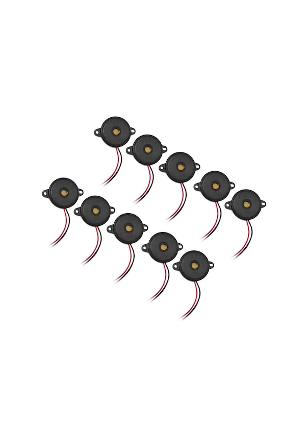 10 Adet Sanel Buzzer Sesli Ikaz Uyarici Geri Vites Kornasi 6V-24V ...