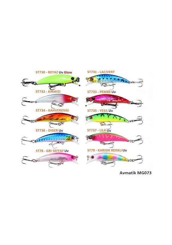Avmatik Mg073 Minnow 5 Cm Suni Yem Beyaz Fiyatları ve Özellikleri