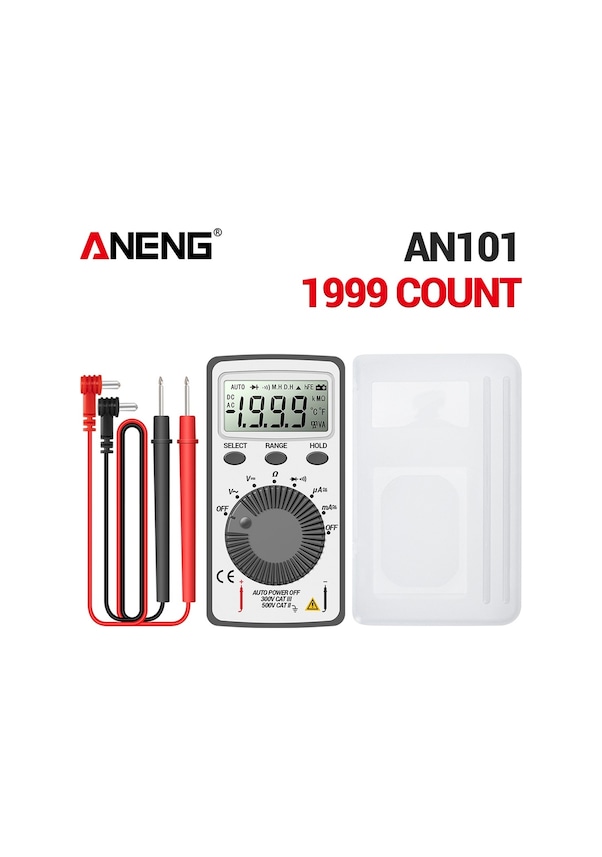 Aneng An101 Lcd Ekran Cep Dijital Multimetre Arka Işık Ac/dc Otomatik ...