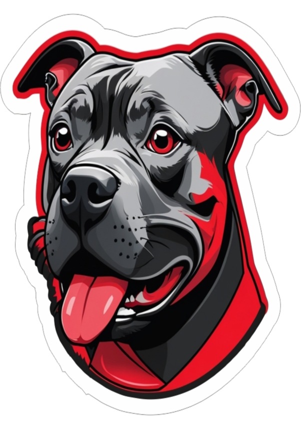 9x9 Cm Siyah Pitbull Sticker Araba Motor Laptop Kask Sticker Fiyatları ...