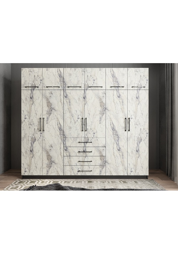 Biray 6 Kapaklı Gardırop Dolap Fbmd 270 Cm Montaj Dahil Fiyatları ve ...