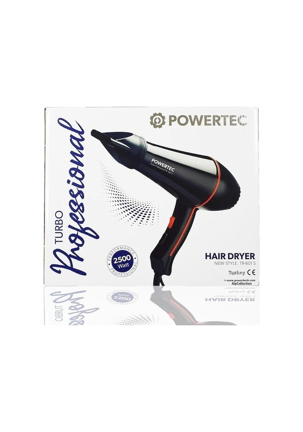 POWERTEC TR-601 S 2500 W PROFESYONEL FÖN MAKİNESİ SAÇ KURUTMA Turuncu ...