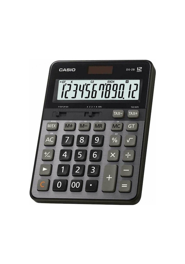 Casio DS-2B Masaüstü 12 Hane Hesap Makinesi Gri Fiyatları ve Özellikleri